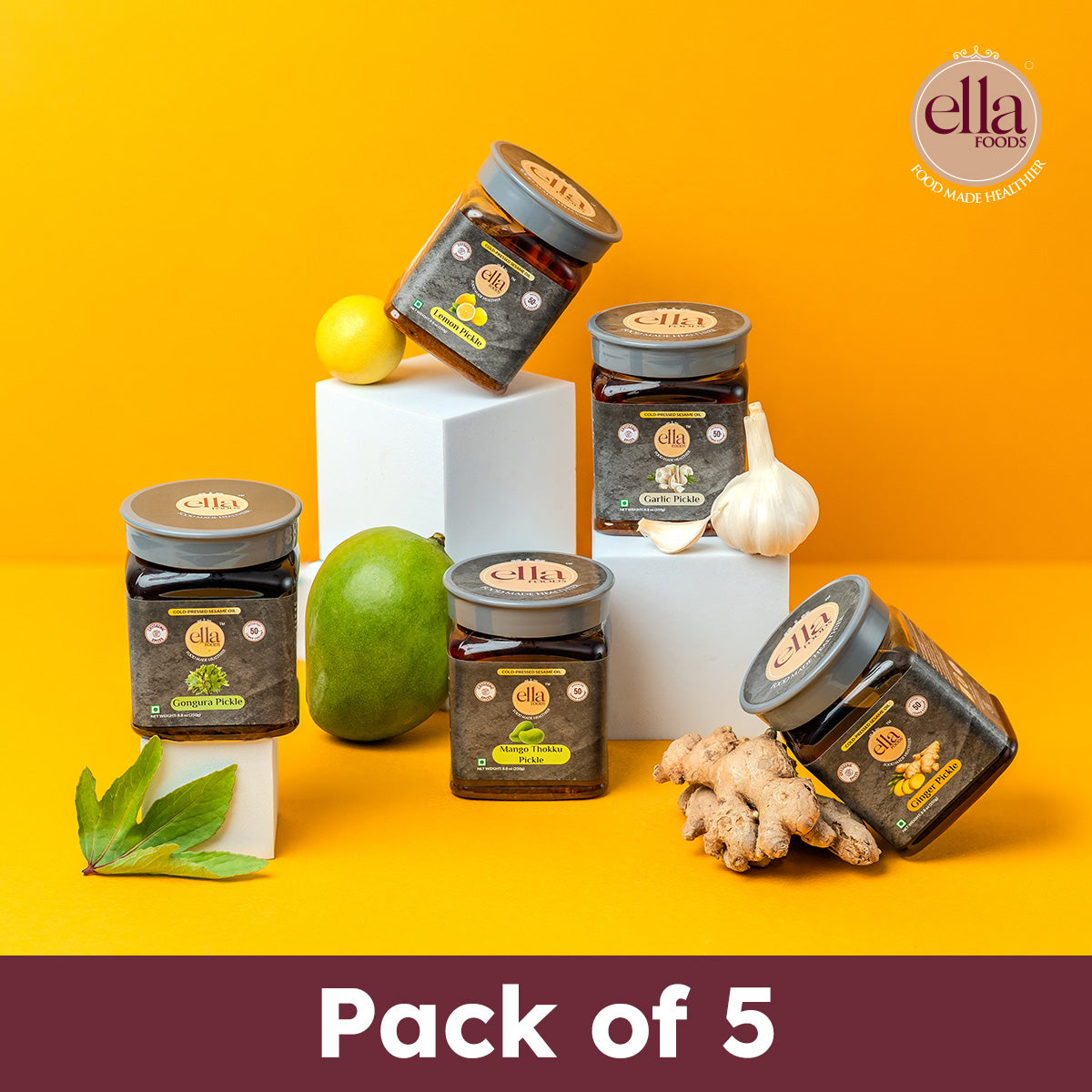 Ella Foods | Low Sodium Pickles | 2X Nutrients & Heart Healthy