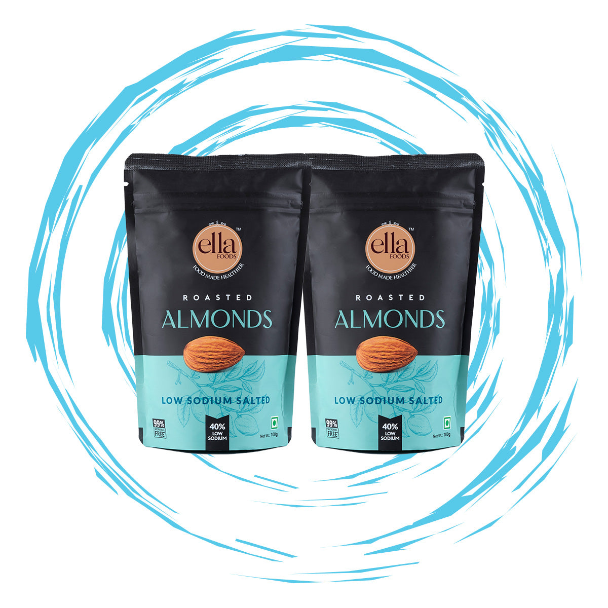 Ella Foods - Salted Almonds Party Snacks | Health Snacks Combo