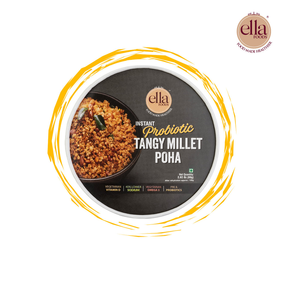 Ella Foods | Low Sodium, Probiotic Millet Ready to Eat Poha