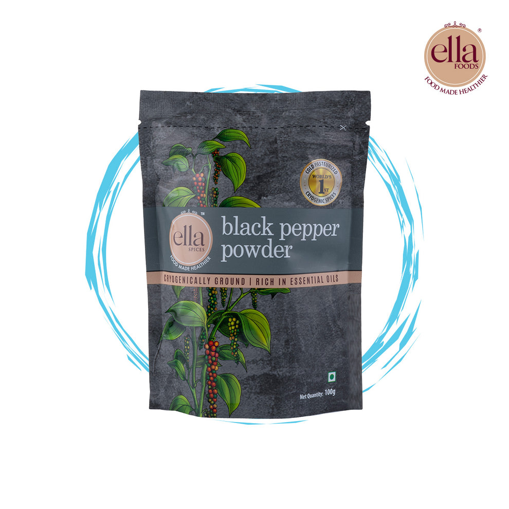 Ella Foods | Microbial Free Black Pepper Powder, High Antioxidant