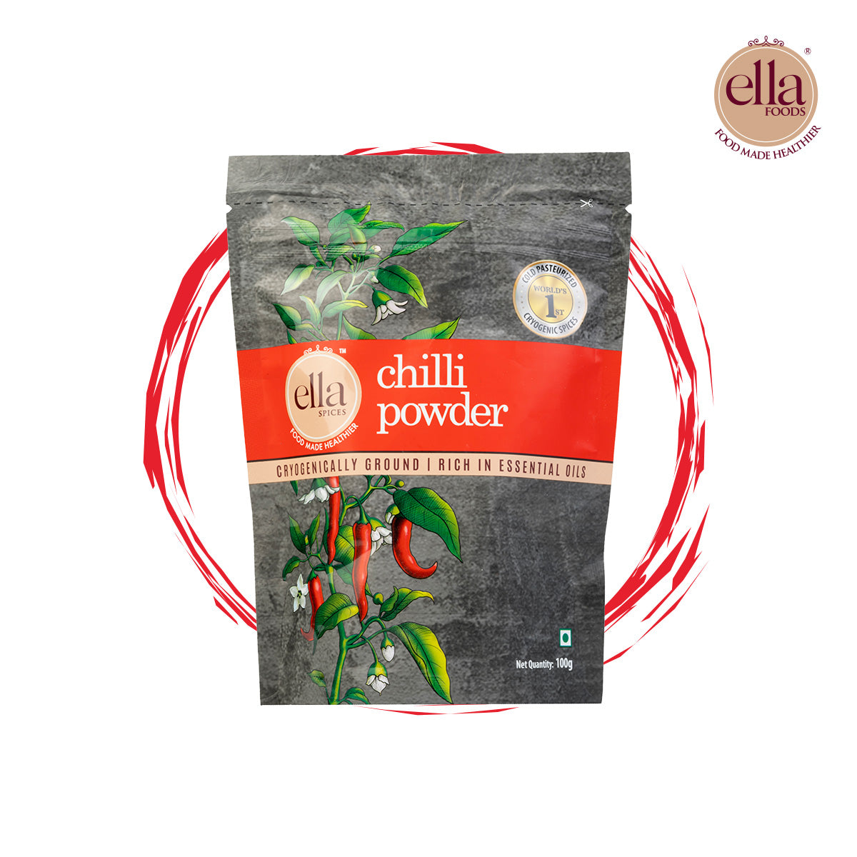 Ella Foods | 99% Microbial Free Organic Chilli Powder