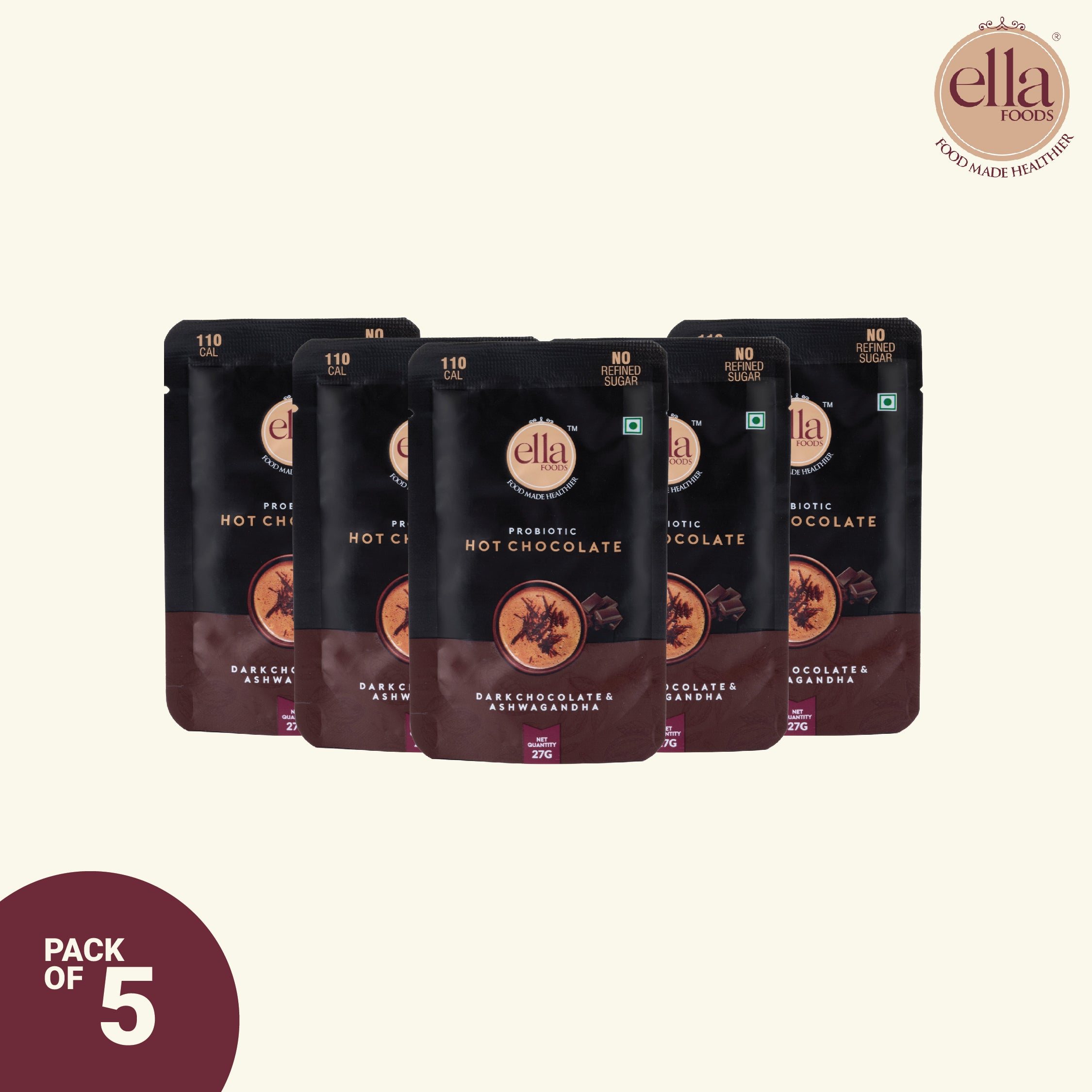 Instant Hot Chocolate - Pack of 5 - 27g Each – Ella Foods
