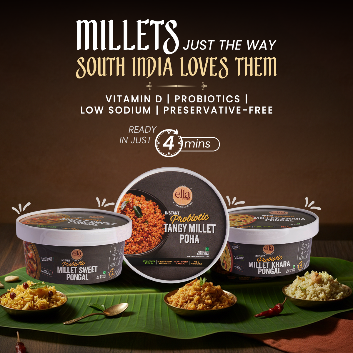 Ella Foods | Food Made Healthier | Low Sodium Pickles | Quality Rice